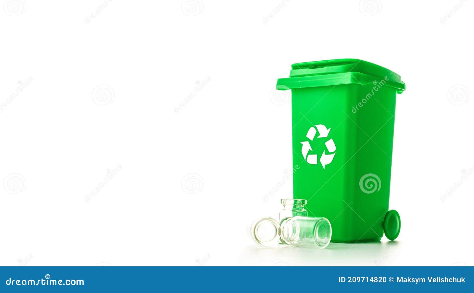 Recycling Sorting. Bin Container for Disposal Garbage Waste and Save ...