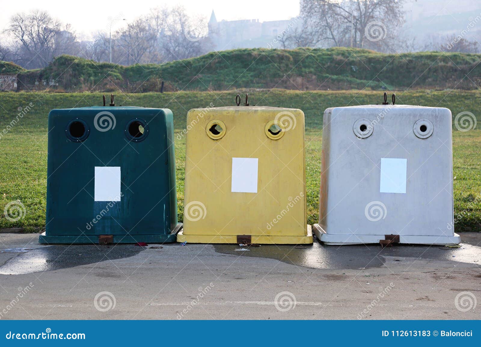 Recycling Sorting stock image. Image of large, containers - 112613183