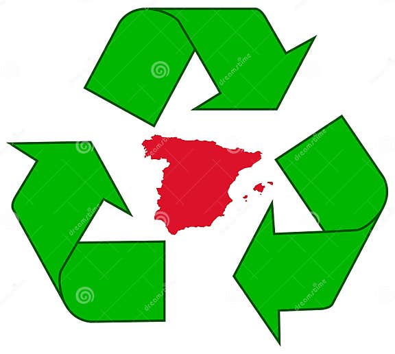 Recycling Spain stock vector. Illustration of conceptual - 7020918