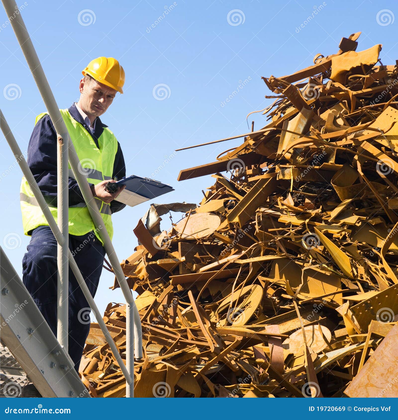 Recycling specialist stock image. Image of cobble, heap - 19720669