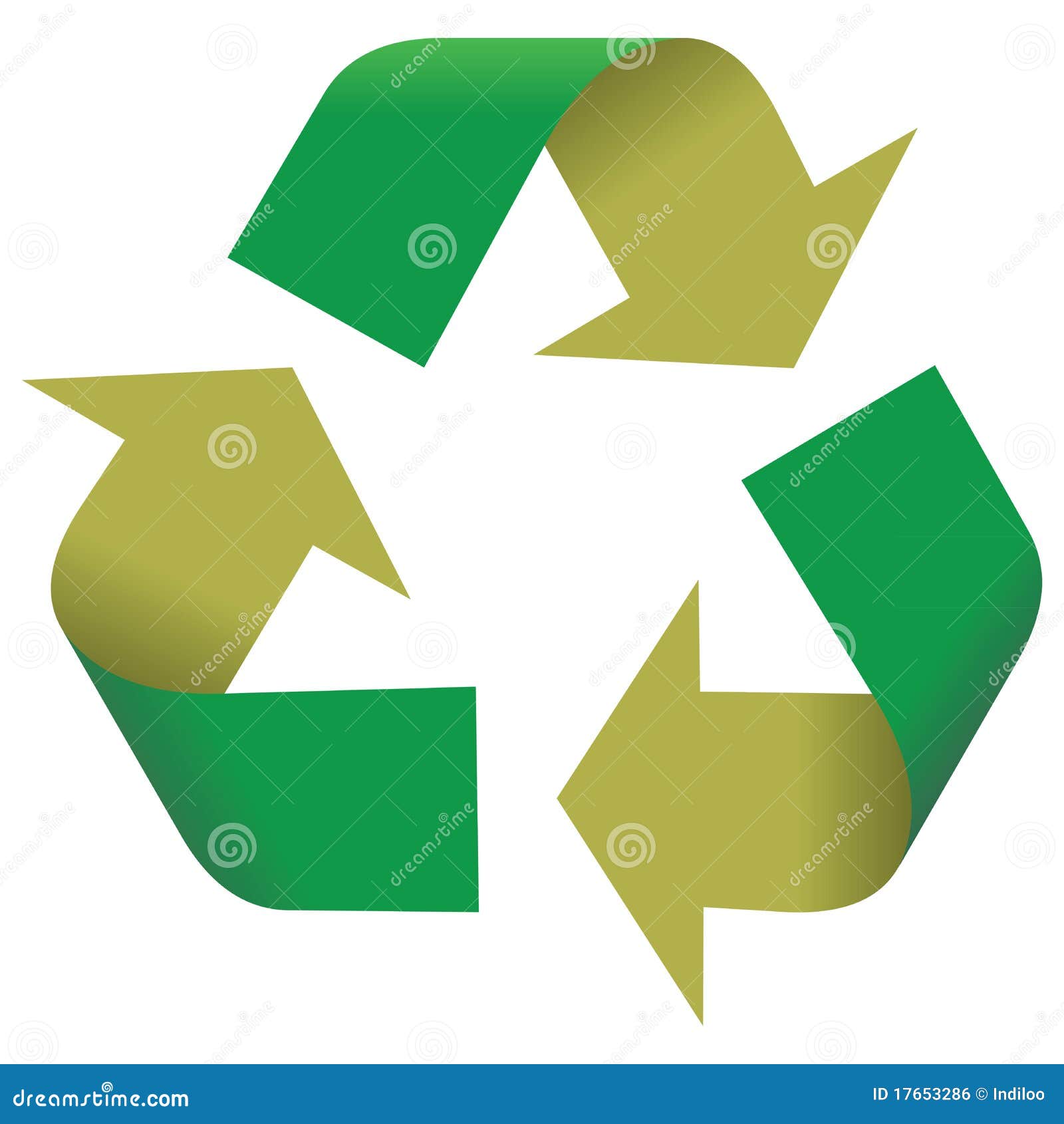 The Three Chasing Arrows Of The Universal Recycling Symbol. Flat Vector ...