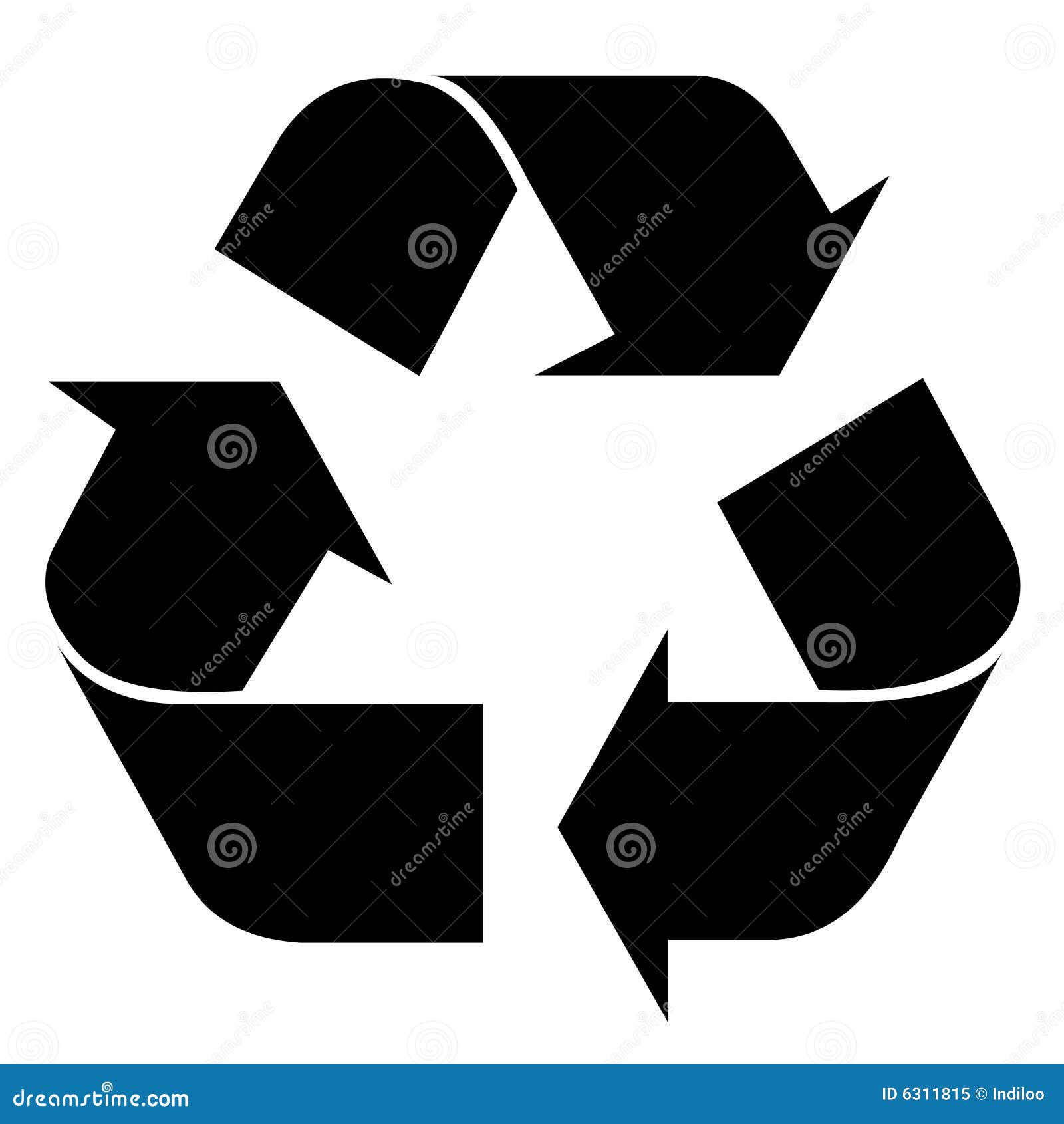 The Recycling Symbol In Recycle Concept - 3d Rendering Stock Image ...