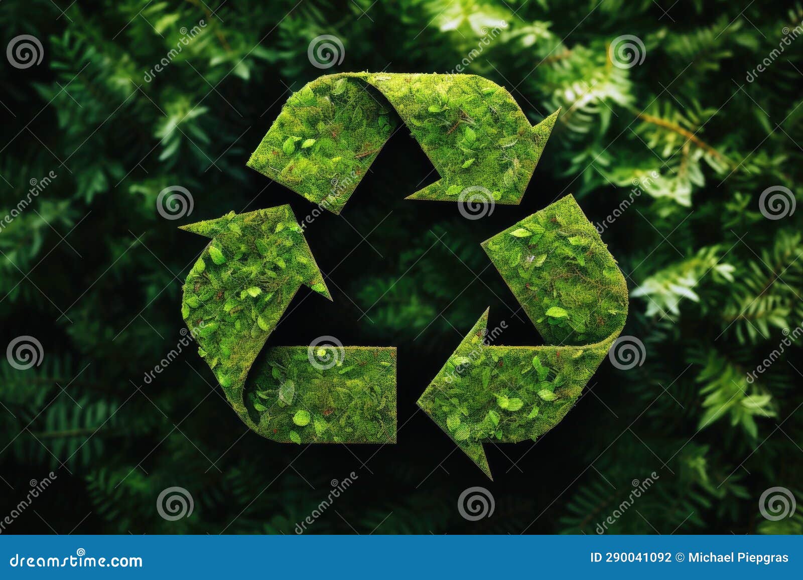 Recycling Symbol for a Green Future Stock Illustration - Illustration ...