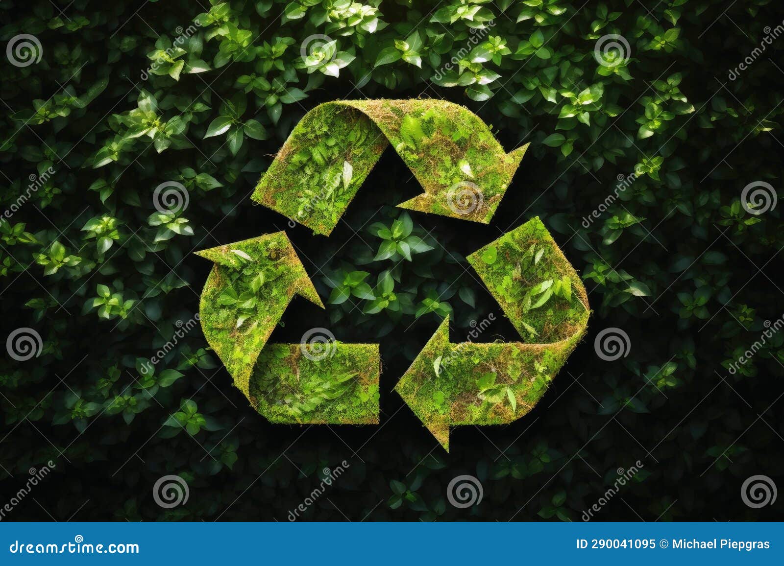 Recycling Symbol for a Green Future Stock Image - Image of care, object ...