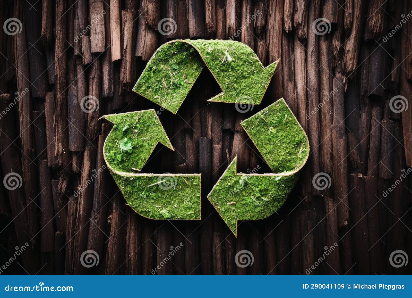 Recycling Symbol for a Green Future Stock Illustration - Illustration ...