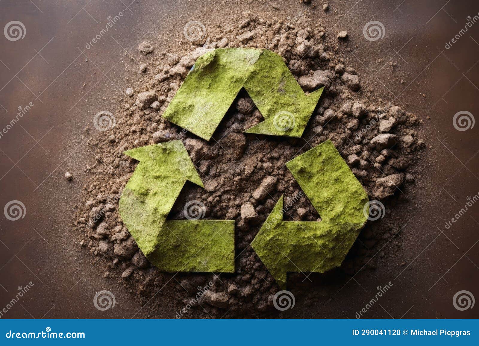 Recycling Symbol for a Green Future Stock Photo - Image of vector ...