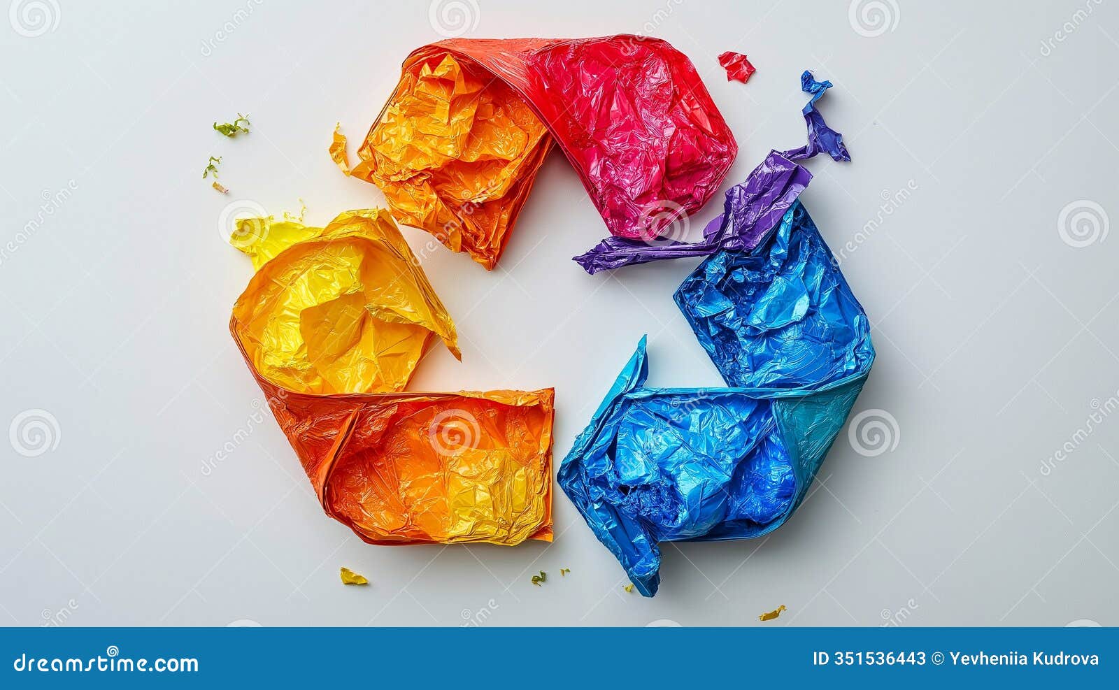 Recycling Symbol Made of Plastic on Background. Generative AI Stock ...