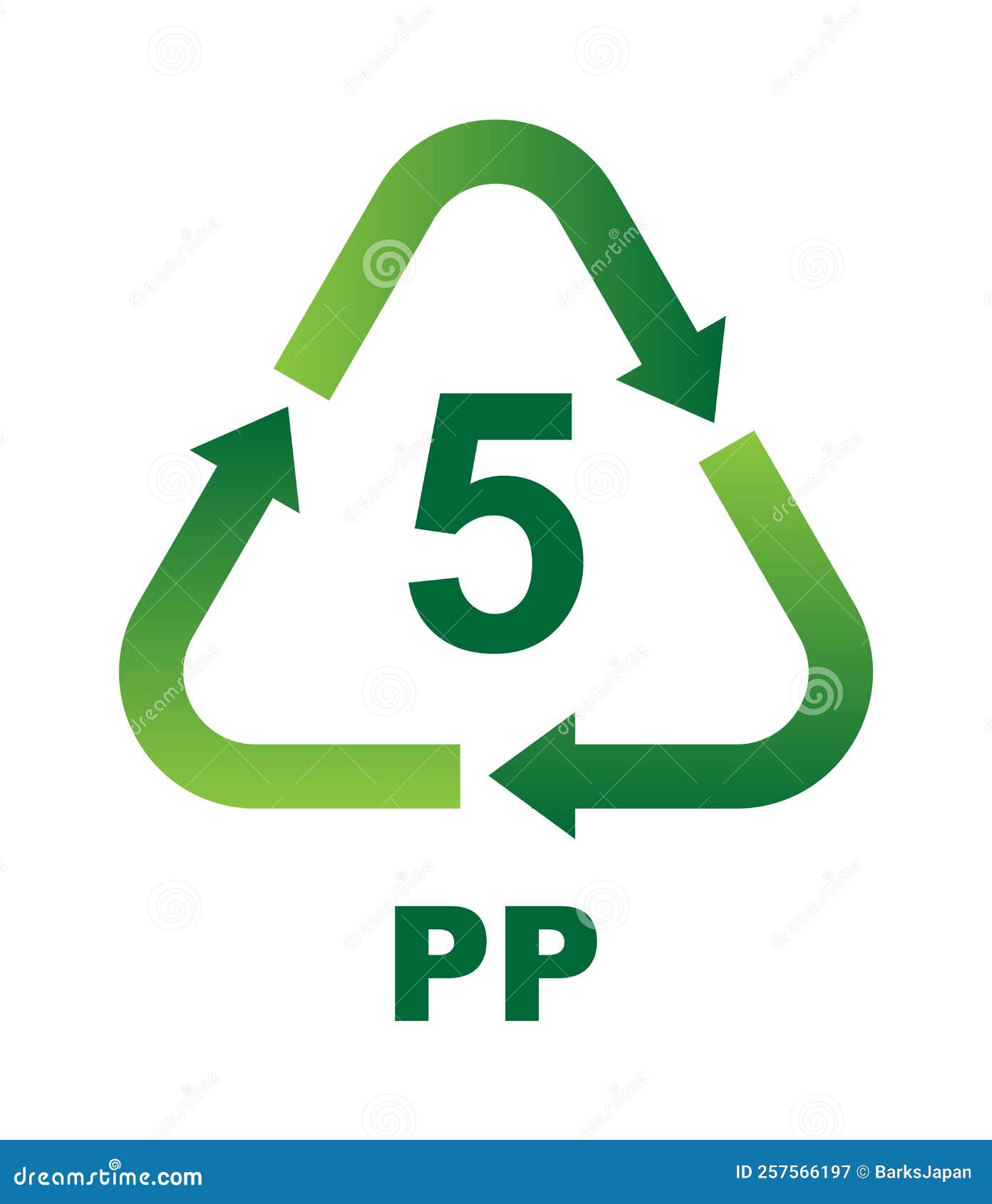 Recycling Symbols for Plastic. Vector Icon Illustration PP Stock Vector ...