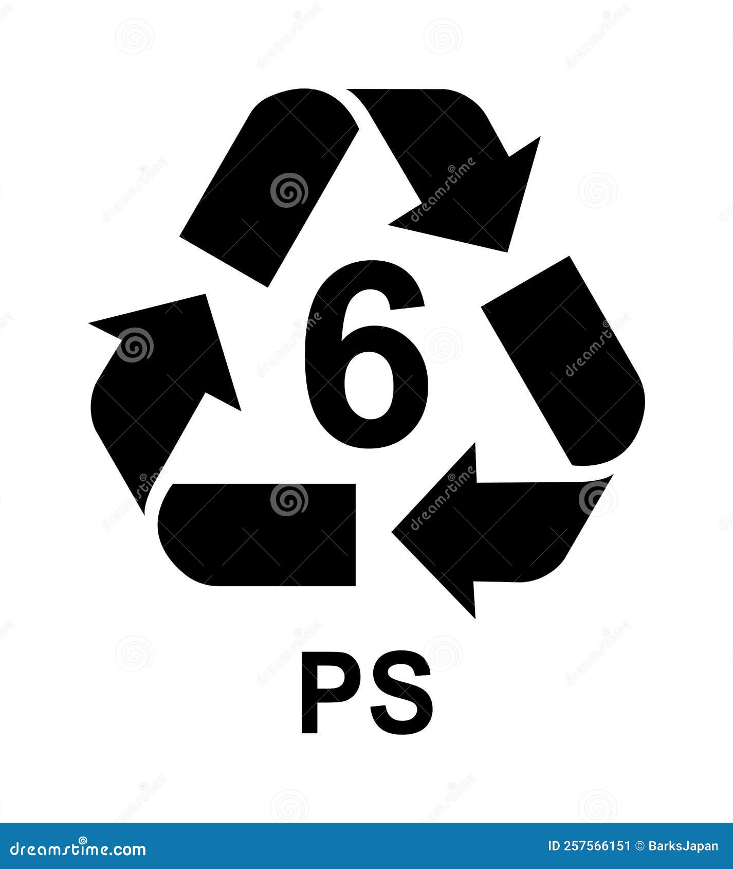 Recycling Symbols for Plastic. Vector Icon Illustration PS Stock Vector ...