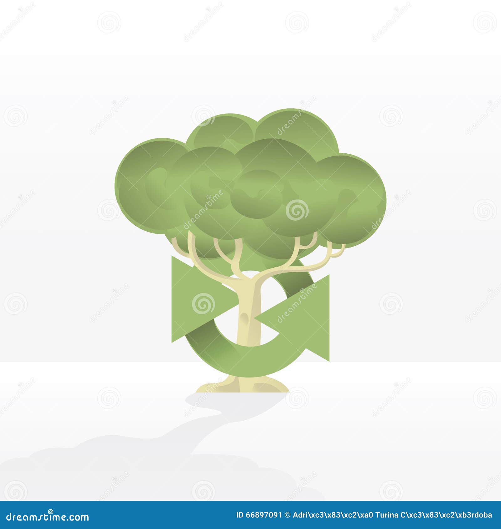 Recycling tree stock vector. Illustration of green, logo - 66897091