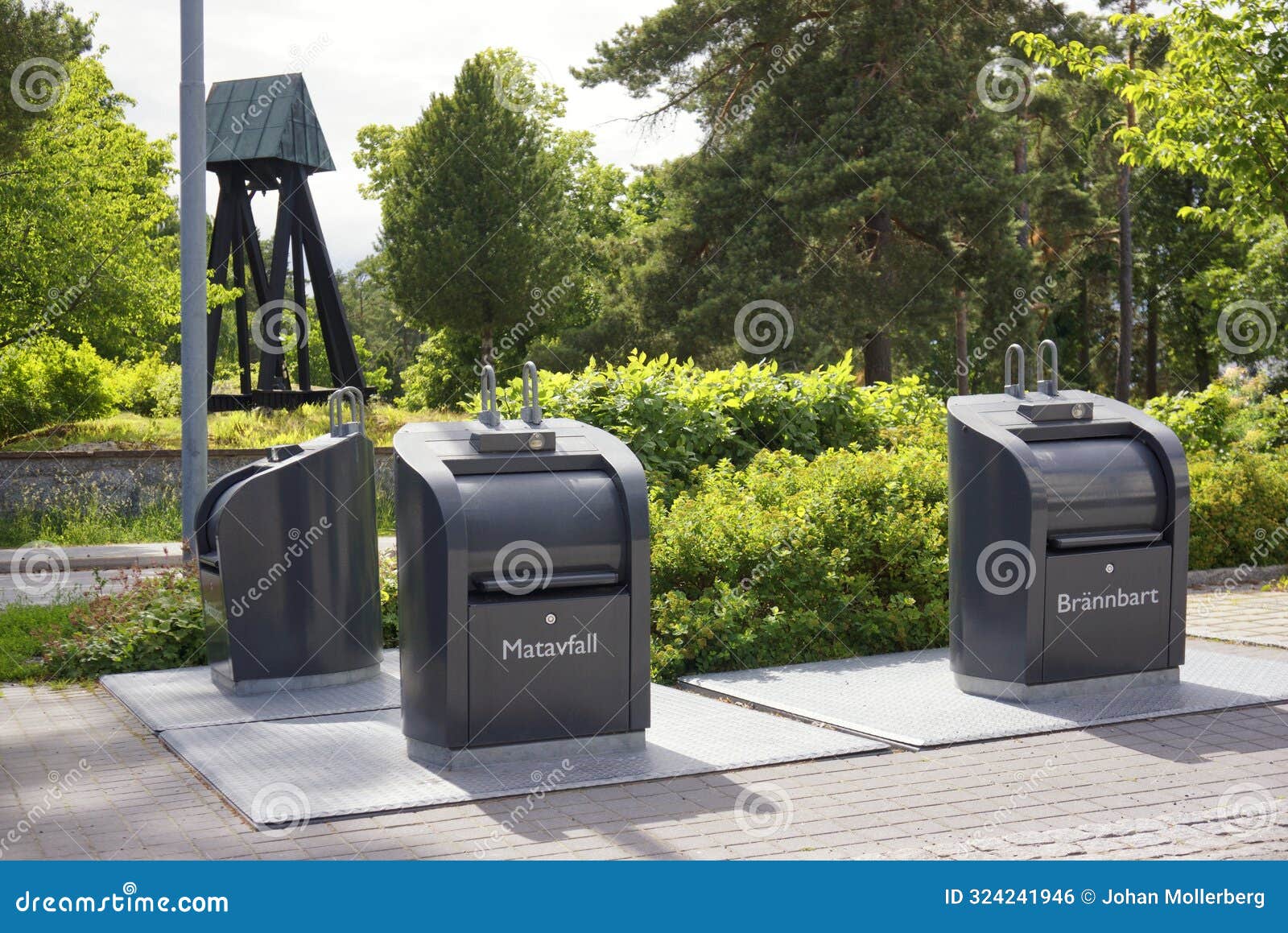 Recycling of Underground Garbage Station Stock Photo - Image of ...