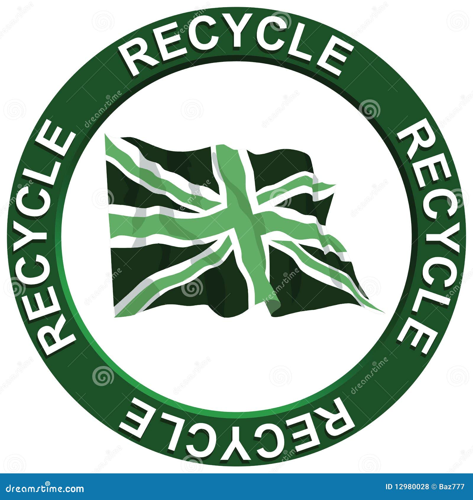 Recycling United Kingdom stock vector. Illustration of briton - 12980028