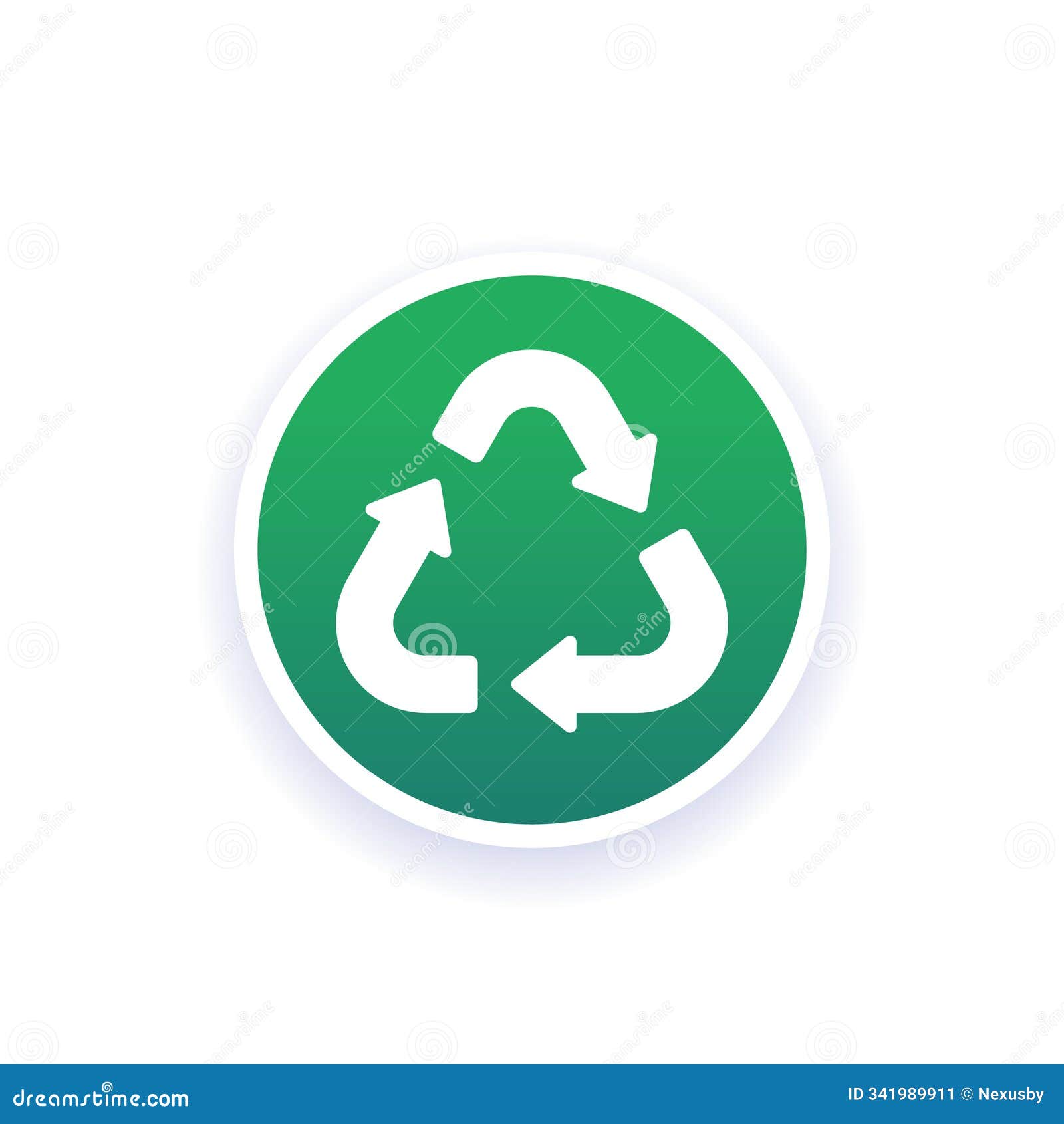 Recycling Vector Icons. Recycle Symbols Isolated On Transparent ...