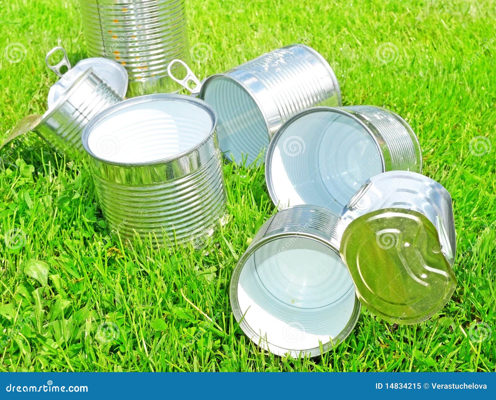 Recycling of Waste Materials Stock Image - Image of garden, canned ...
