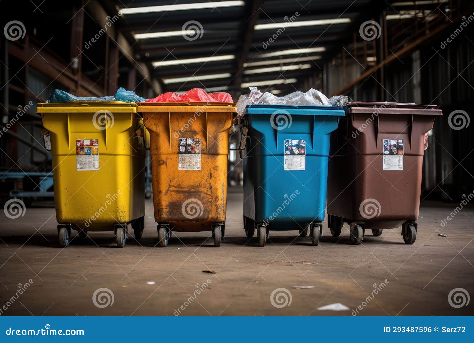 Recycling and Waste Sorting Concept Stock Illustration - Illustration ...