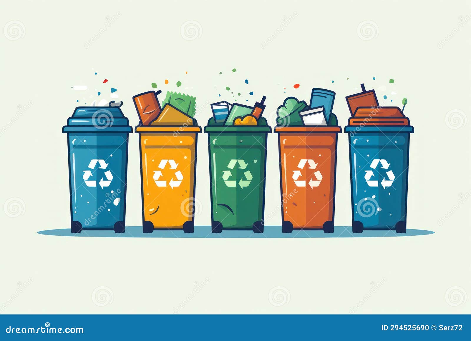 Recycling and Waste Sorting Concept Stock Photo - Image of recycle ...