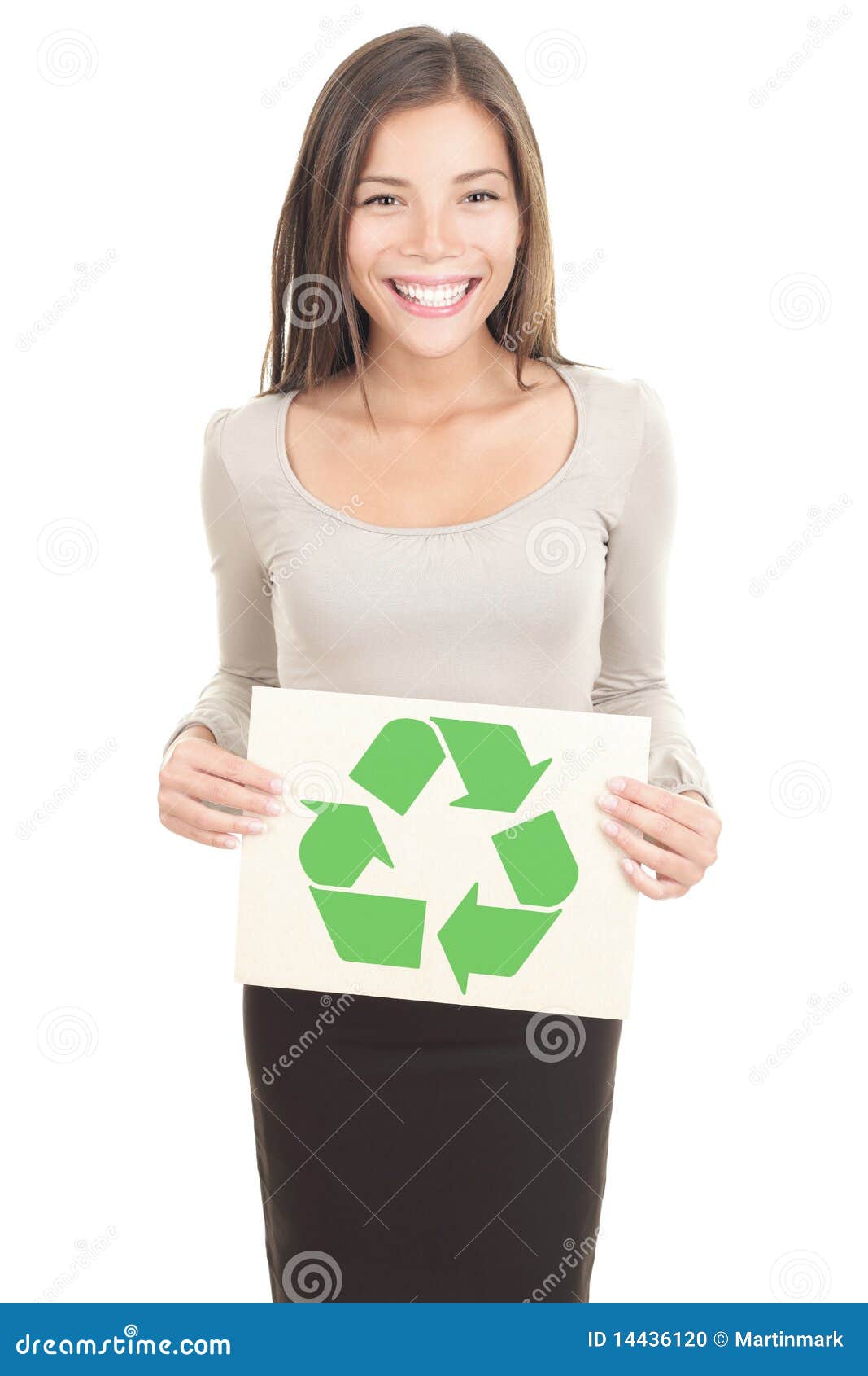 Recycling woman stock photo. Image of concept, beautiful - 14436120