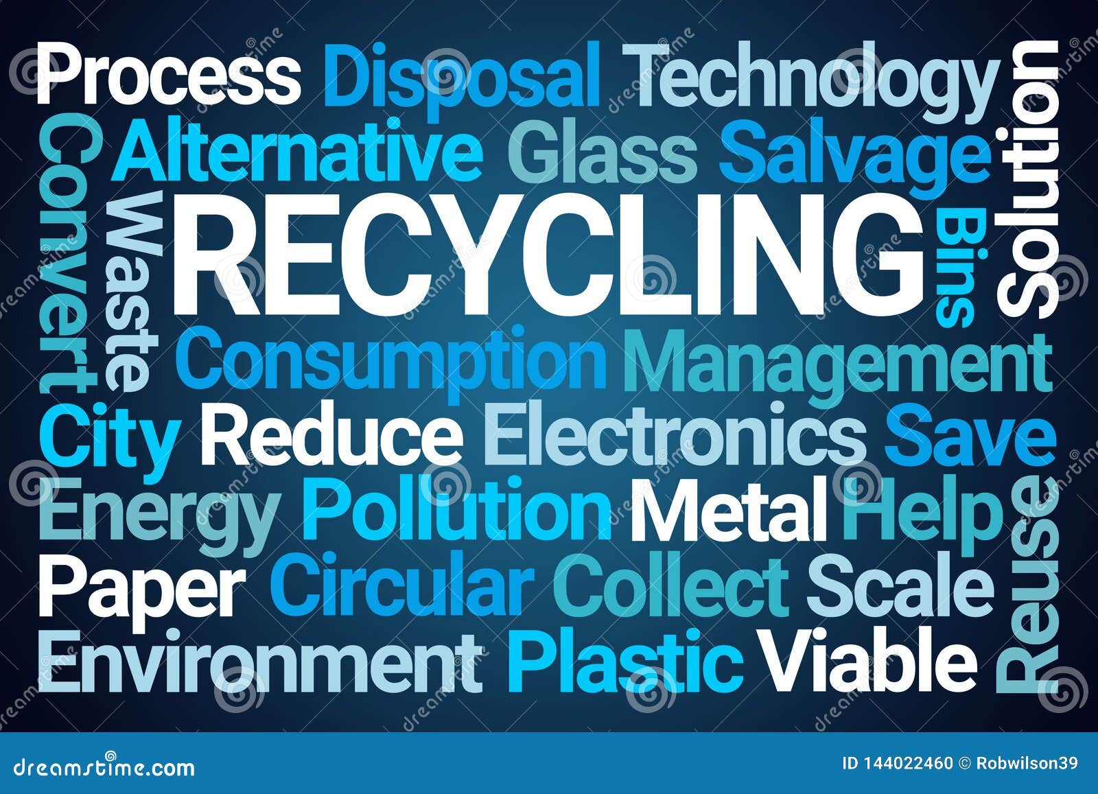 Recycling Word Cloud stock illustration. Illustration of save - 144022460