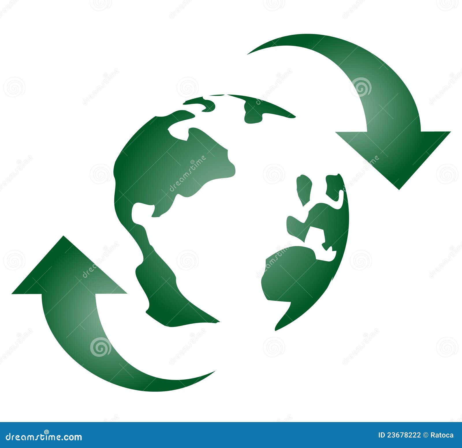 Recycling world stock vector. Illustration of recycle - 23678222