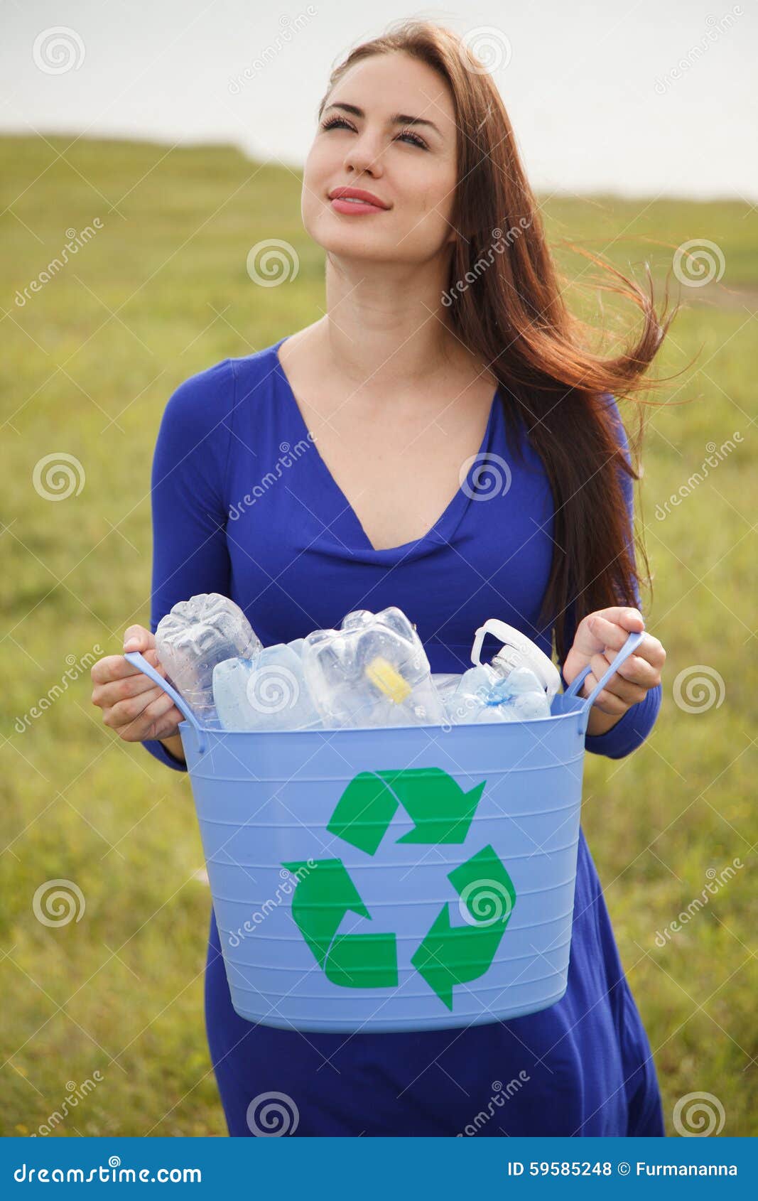 Recycling stock photo. Image of standing, adult, camera - 59585248