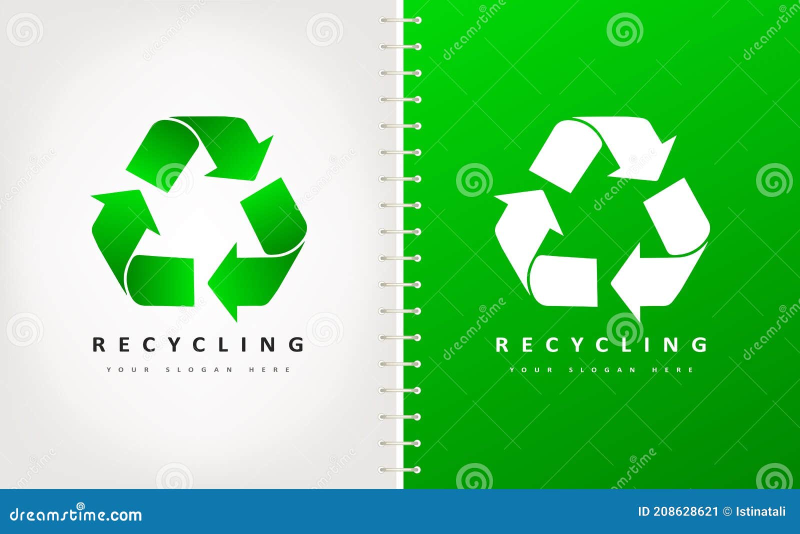 Recyclinglogo-vector. Hergebruik. Vector Illustratie - Illustration of ...