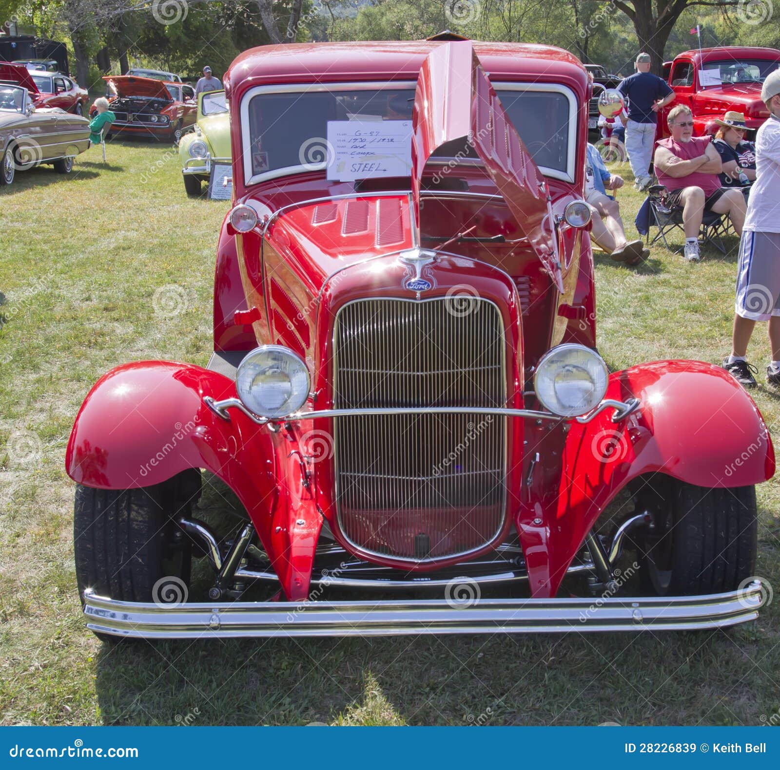 Red 1930 Ford Coupe Front View Editorial Stock Image - Image of ford ...