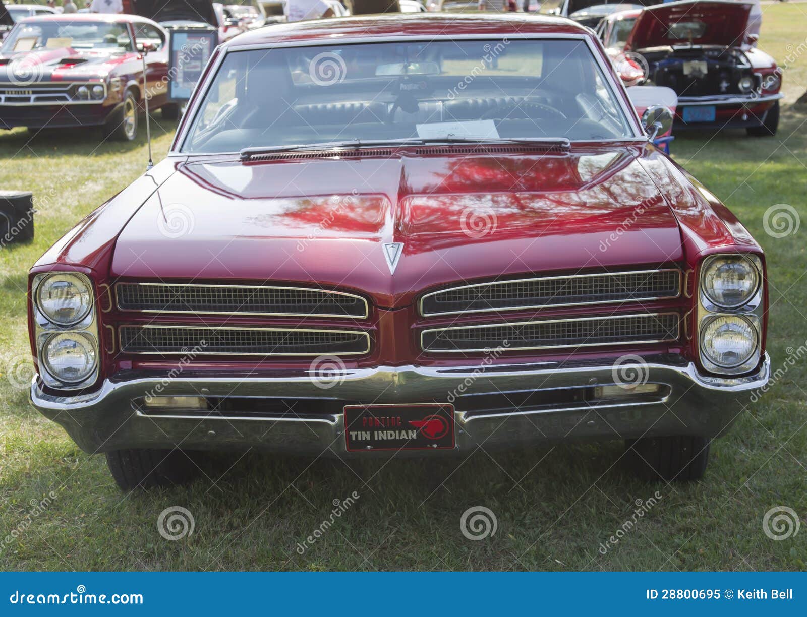 Red 1966 Pontiac Front View Editorial Image - Image of engine, pontiac ...