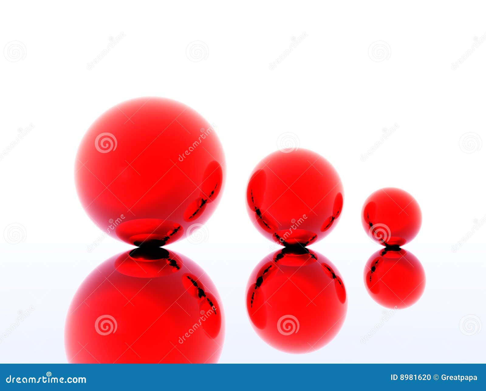 Red 3d balls stock illustration. Illustration of color - 8981620