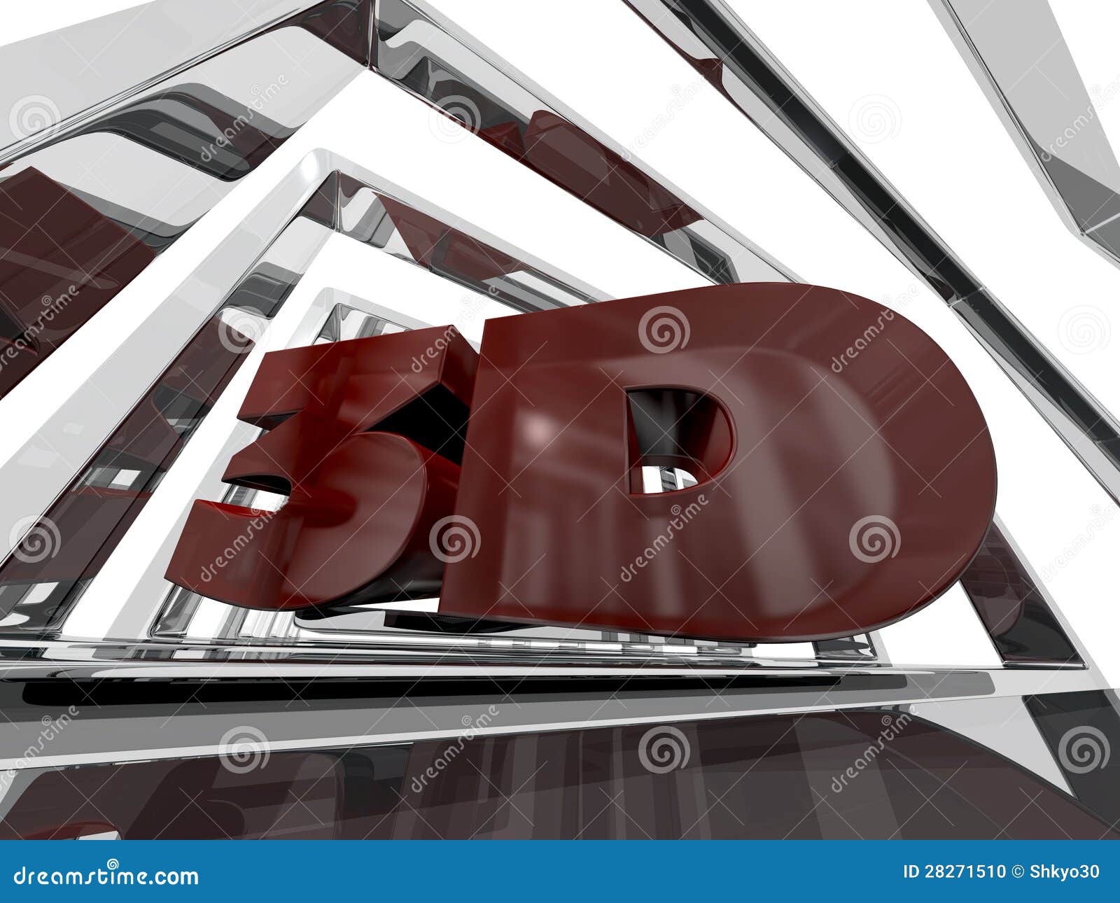 Red 3D Design stock illustration. Illustration of screen - 28271510