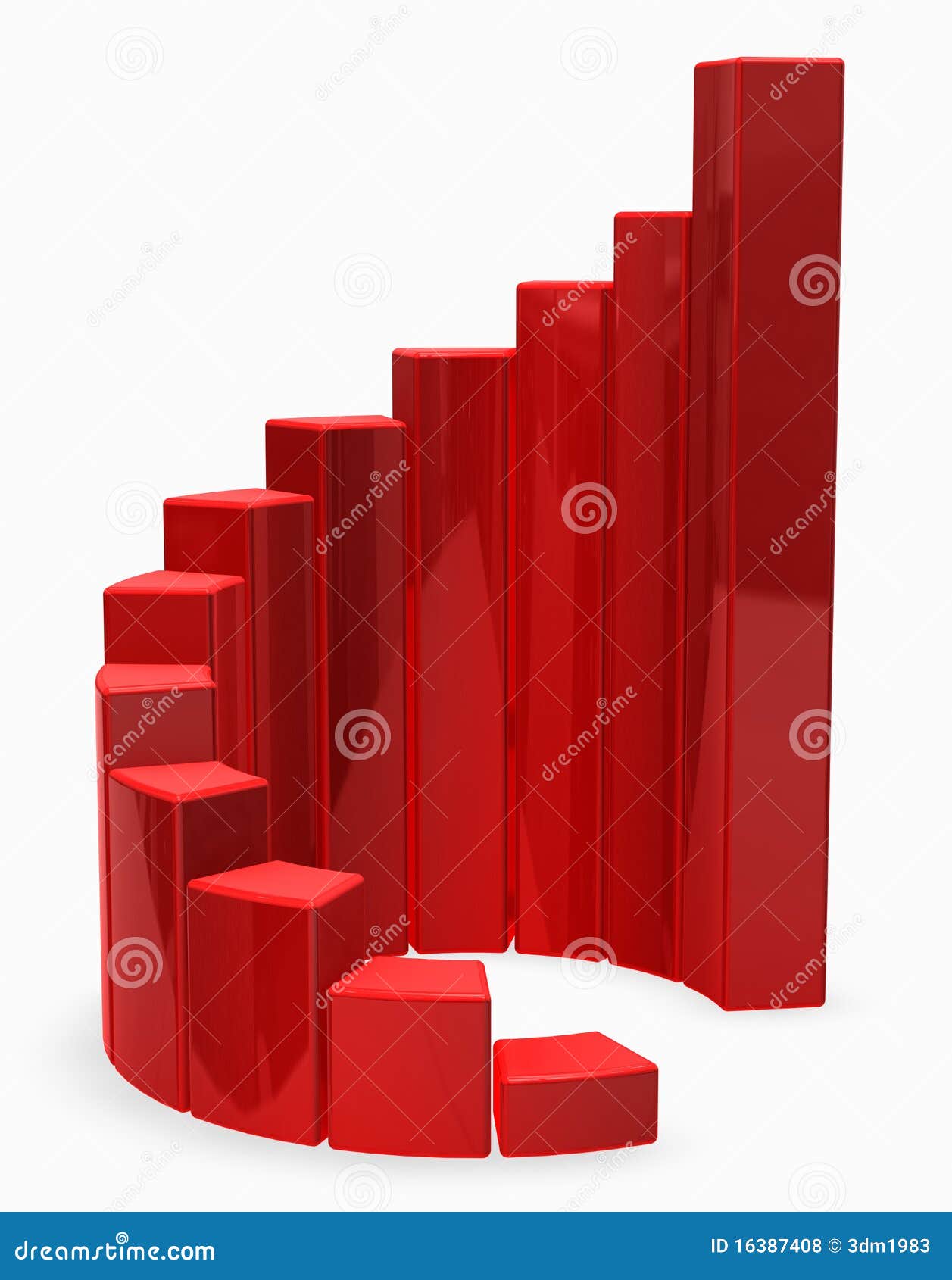Red 3d graph stock illustration. Illustration of gold - 16387408