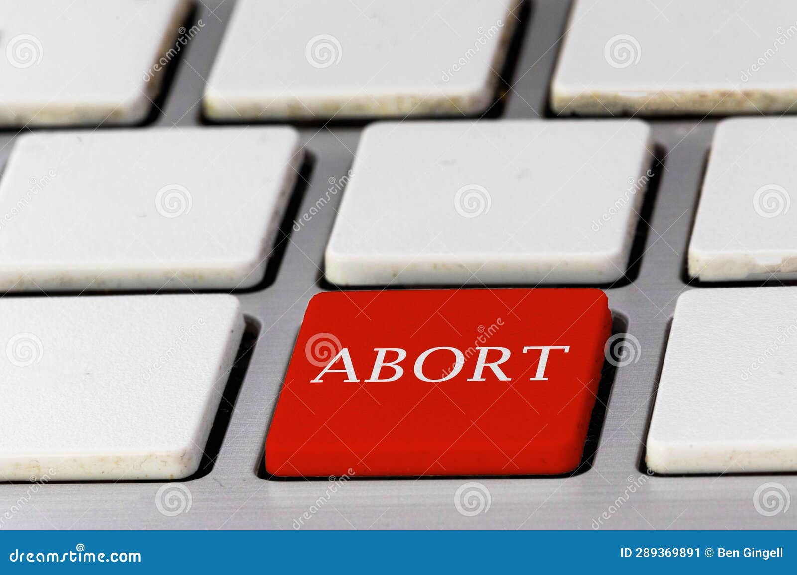Red Abort Key on a Keyboard Stock Image - Image of design, message ...