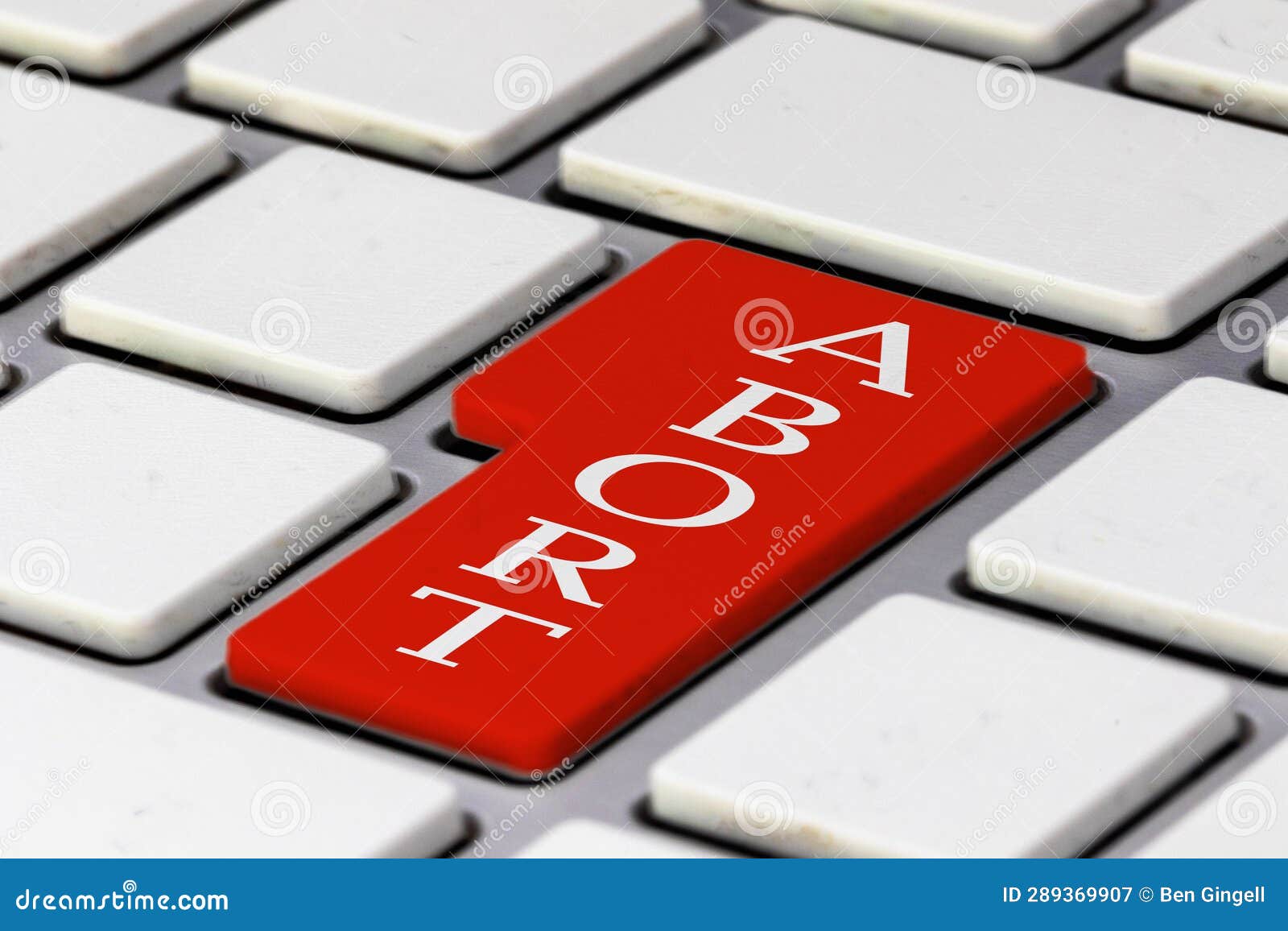 Red Abort Key on a Keyboard Stock Image - Image of design, concept ...