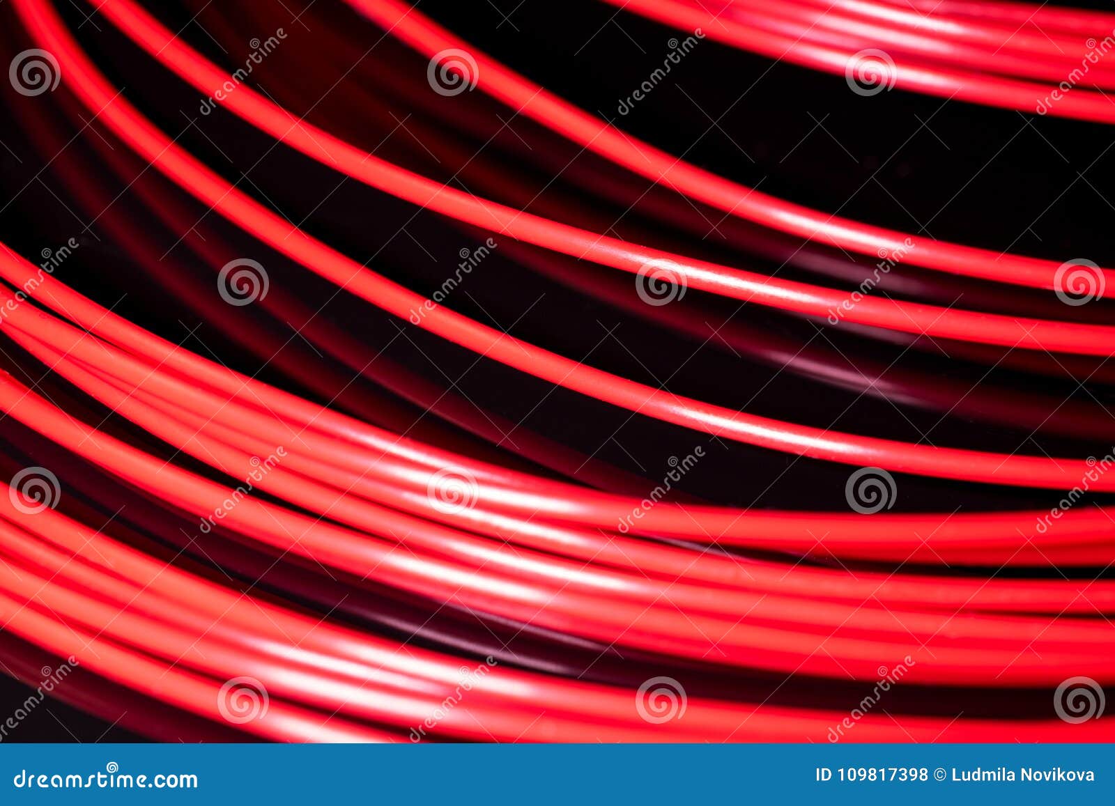 Red ABS Plastic for 3D Printer Stock Photo - Image of assortment, basis ...