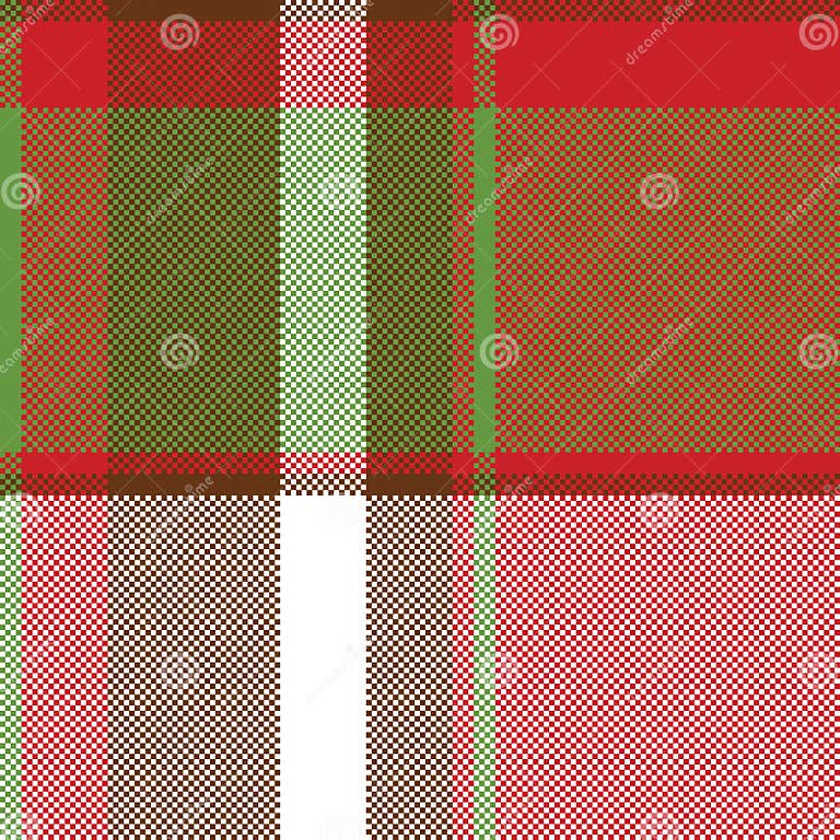 Red Abstract Asymmetrical Check Plaid Seamless Pattern Stock Vector ...