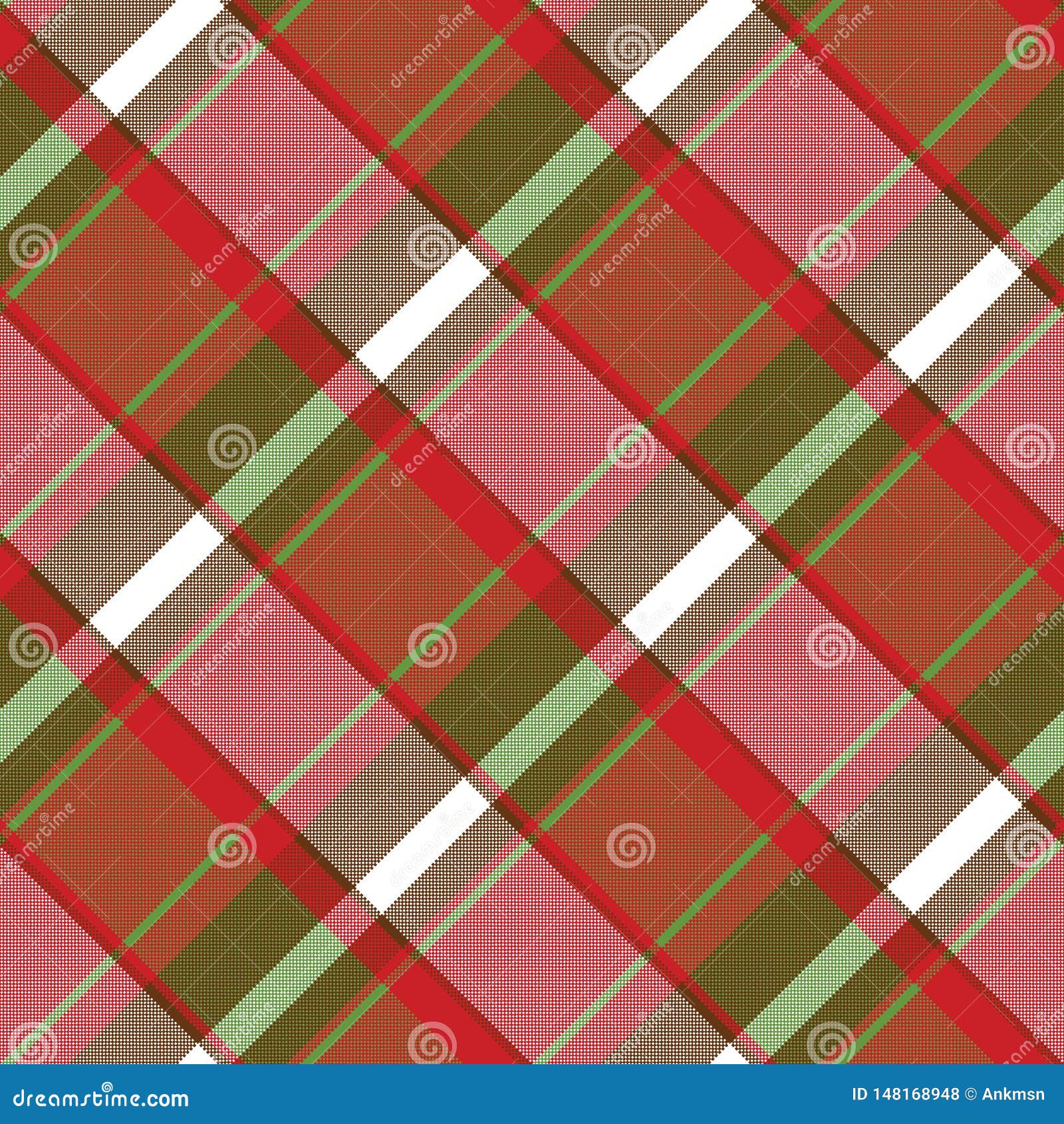 Red Abstract Asymmetrical Check Plaid Seamless Pattern Stock Vector ...