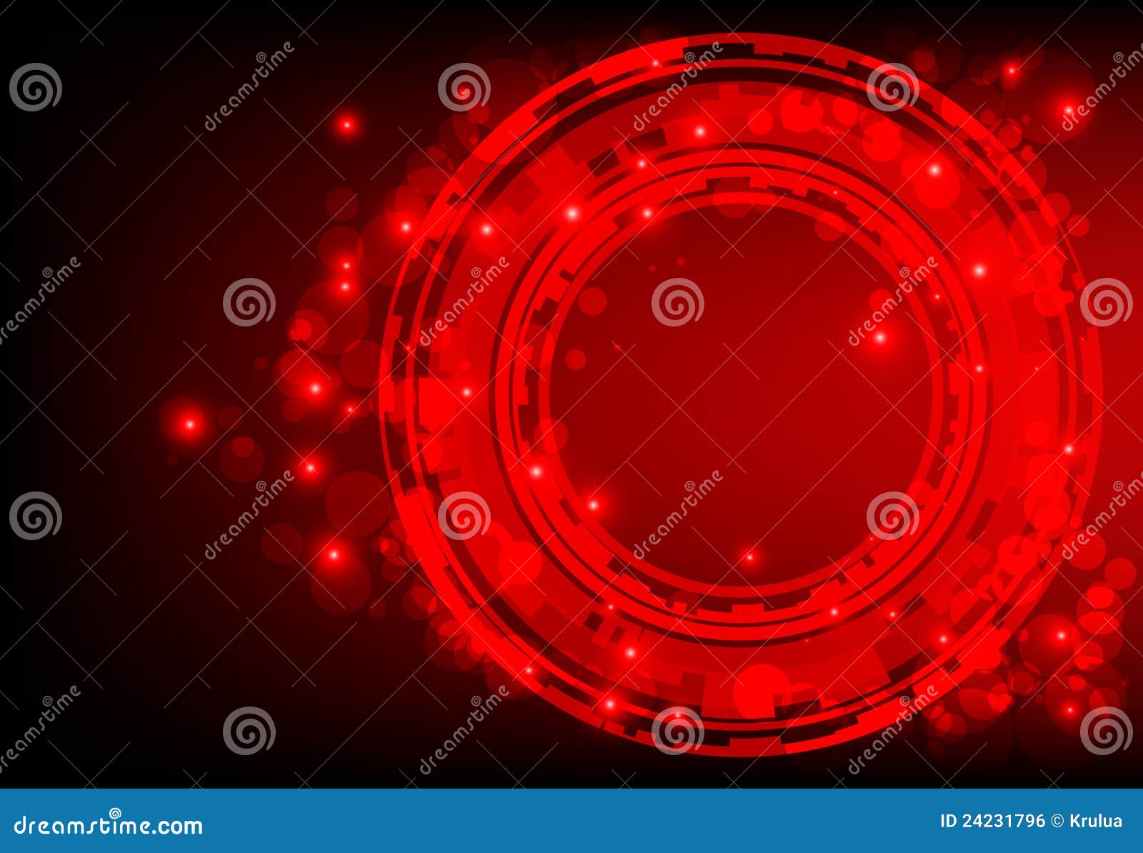 Red Abstract Background with Glowing Lights Stock Vector - Illustration ...