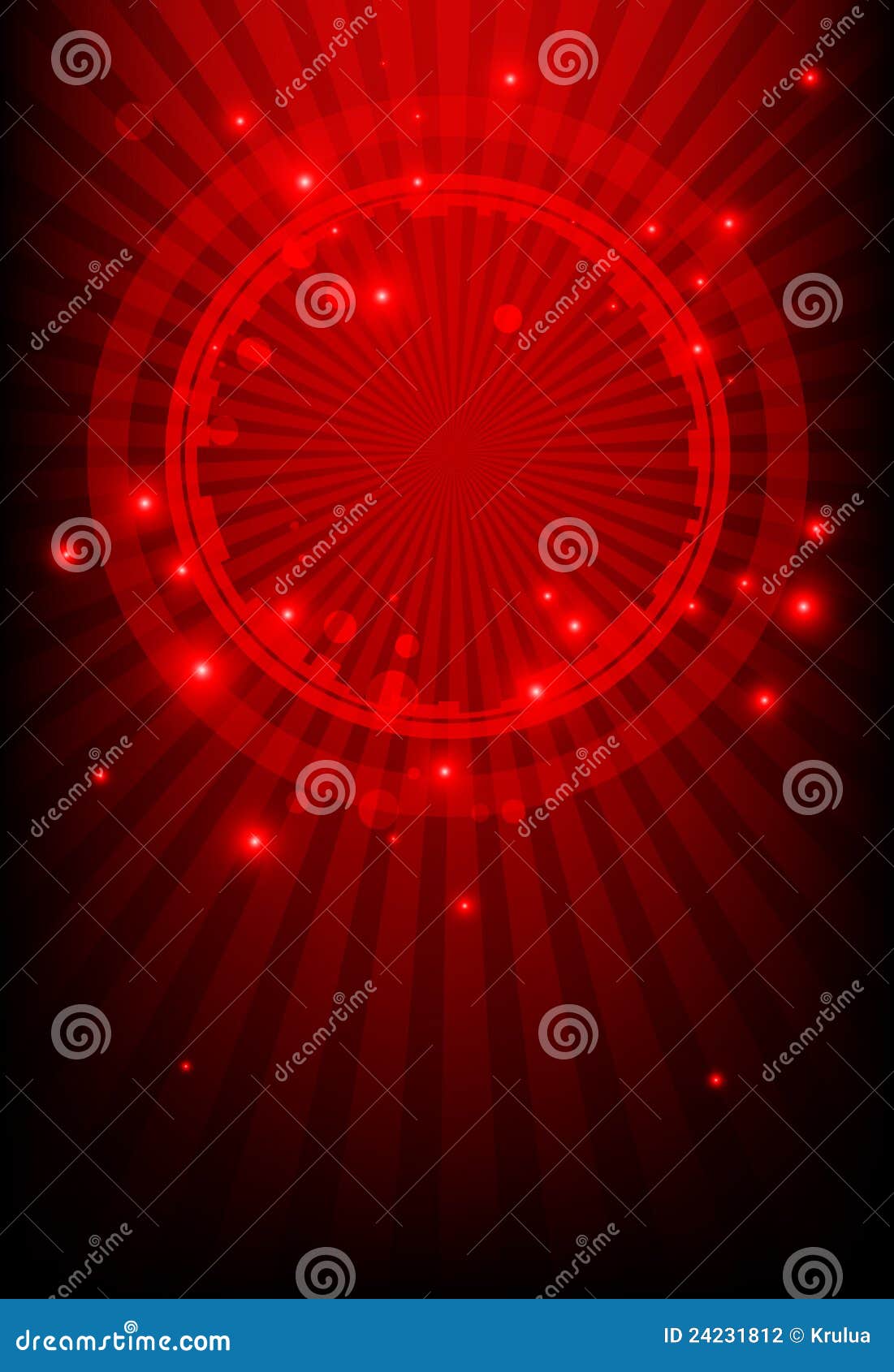 Red Abstract Background with Glowing Lights Stock Vector - Illustration ...