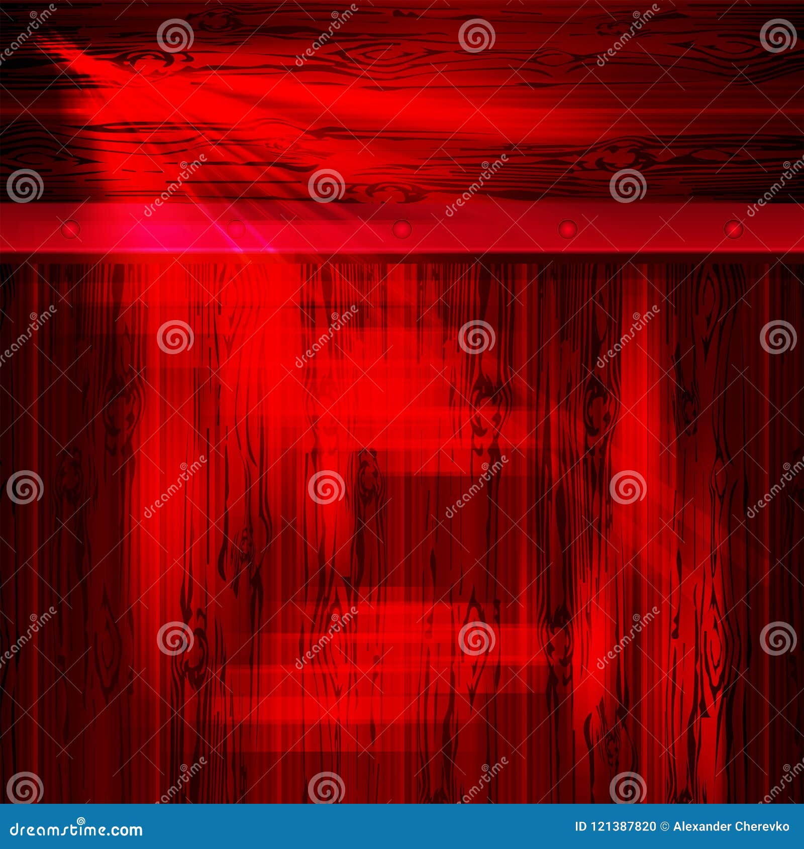 Red Background with Outline of Skin Boards, Billboard with Bright Light ...