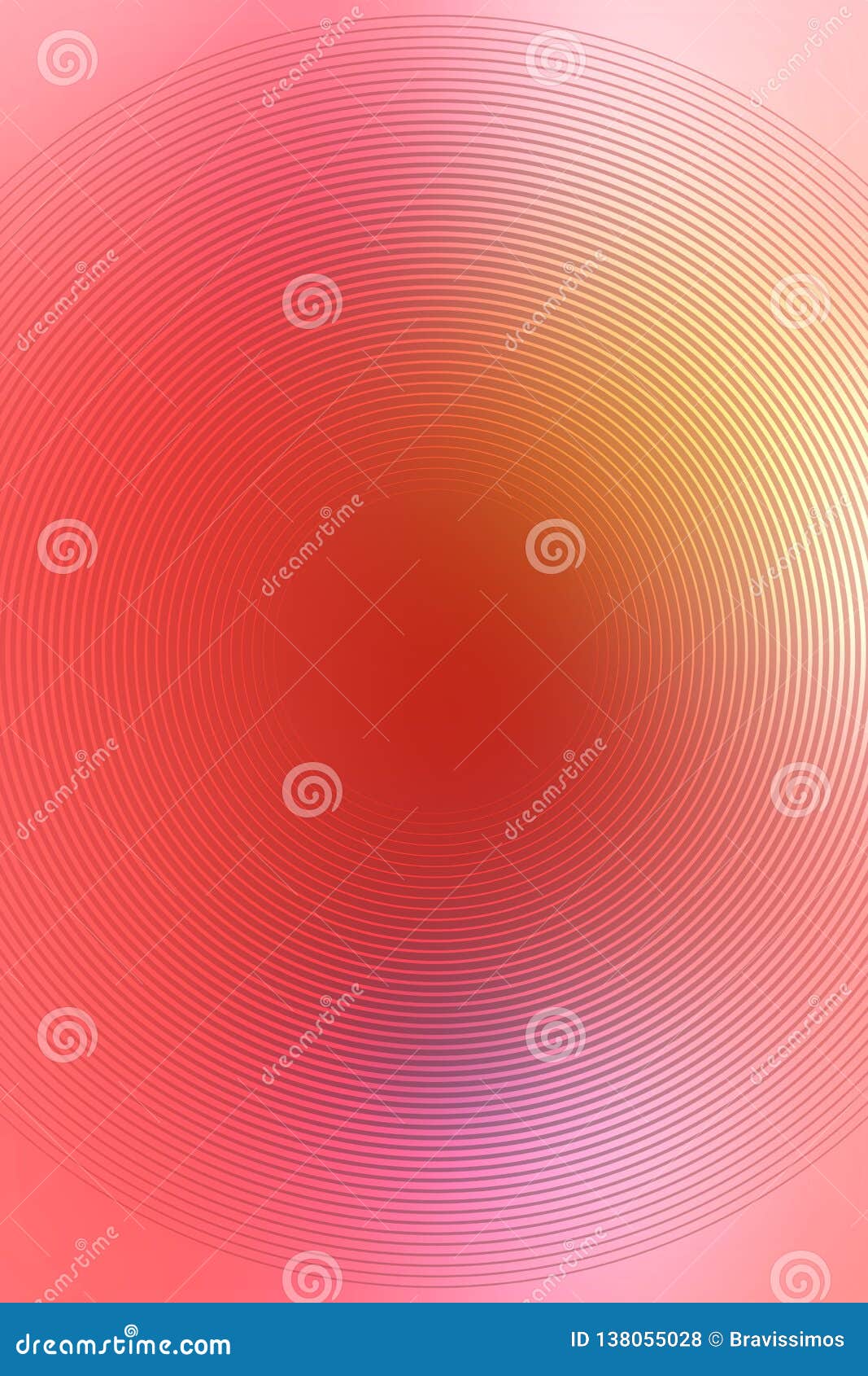 Red Abstract Background Radial Circle. Light Motion Stock Illustration ...
