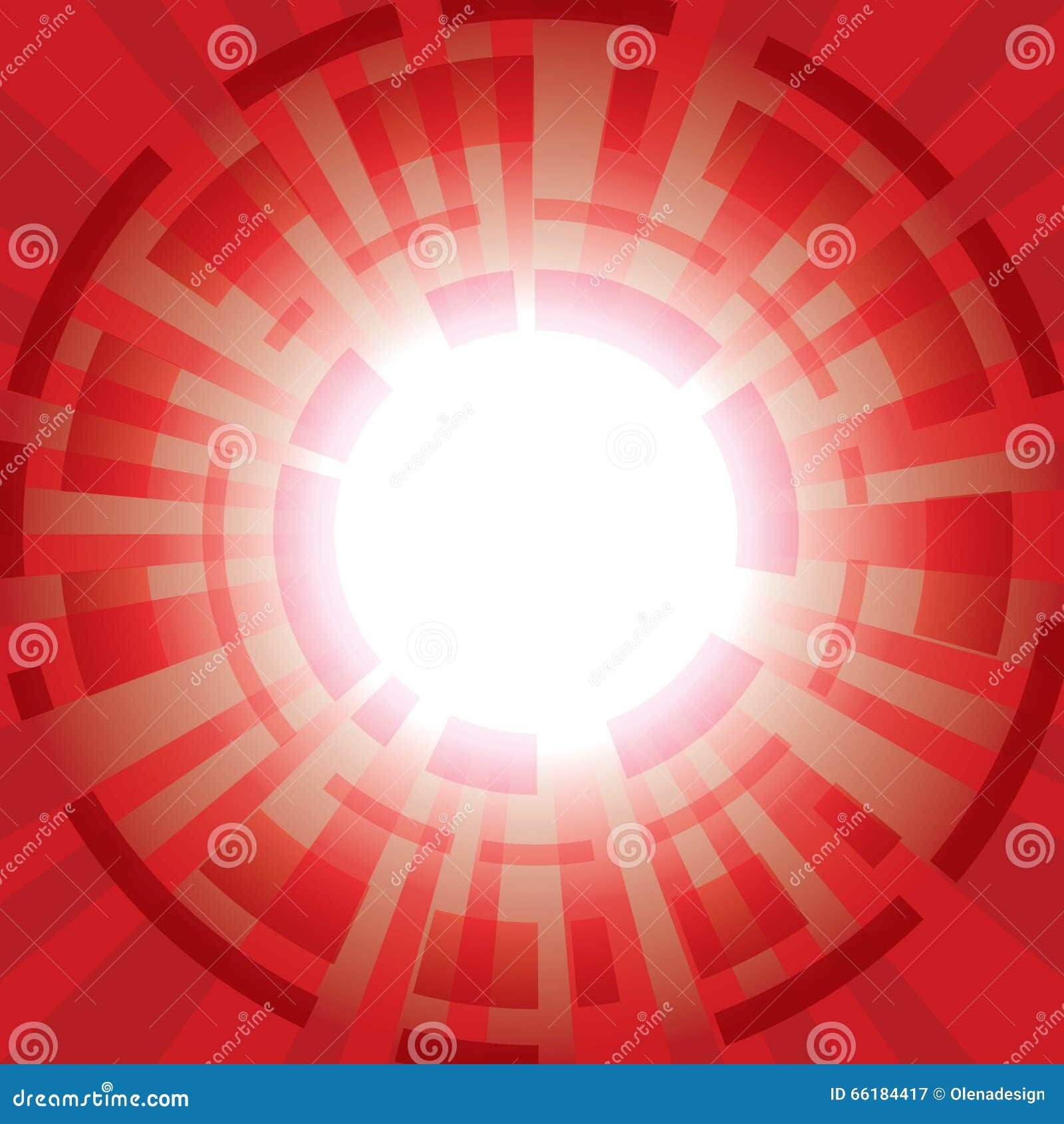 Red Abstract Background with Radial Rays - Vector Stock Vector ...
