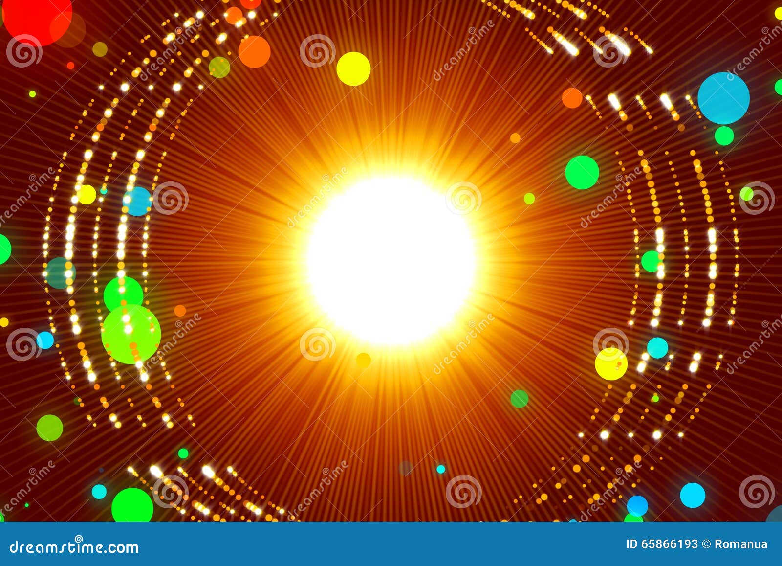 Red Abstract Background, Ray and Gold Particle Stock Illustration ...