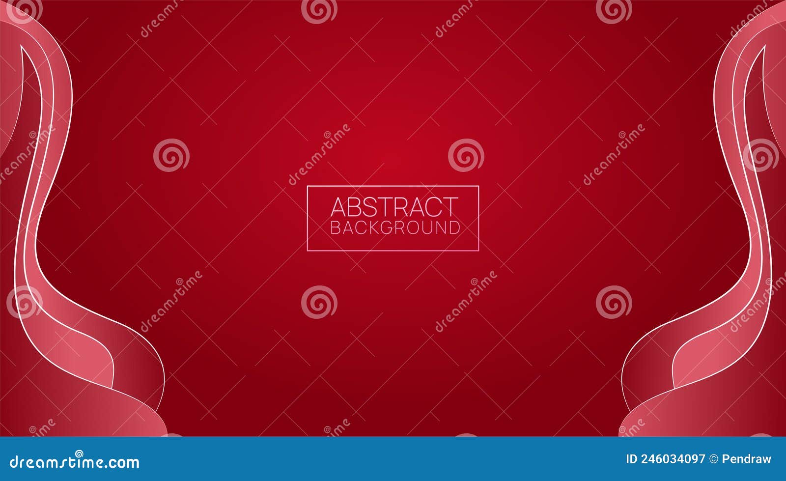 Red Abstract Background, with Wave Shape Stock Vector - Illustration of ...