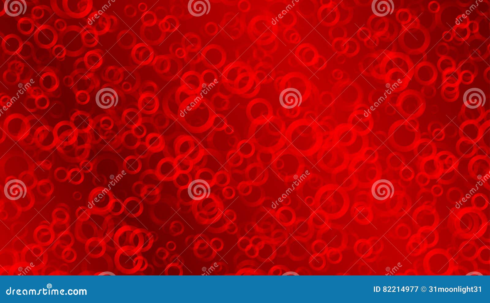 Red Abstract Background of Small Rings Stock Vector - Illustration of ...