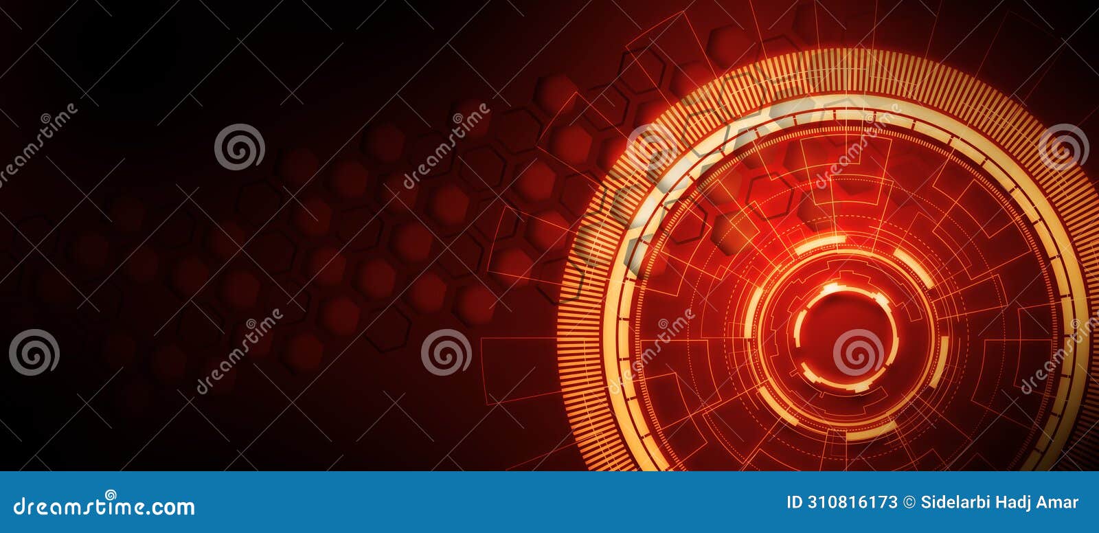 Red Abstract Background Tech Sci Fi Innovation Pattern Design Stock ...