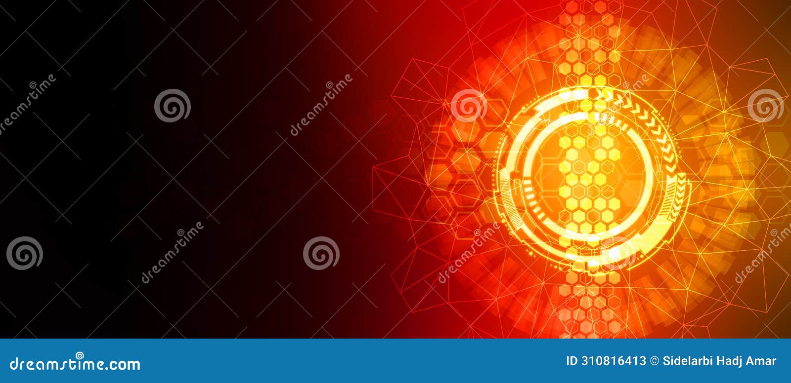 Red Abstract Background Tech Sci Fi Innovation Pattern Design Stock ...