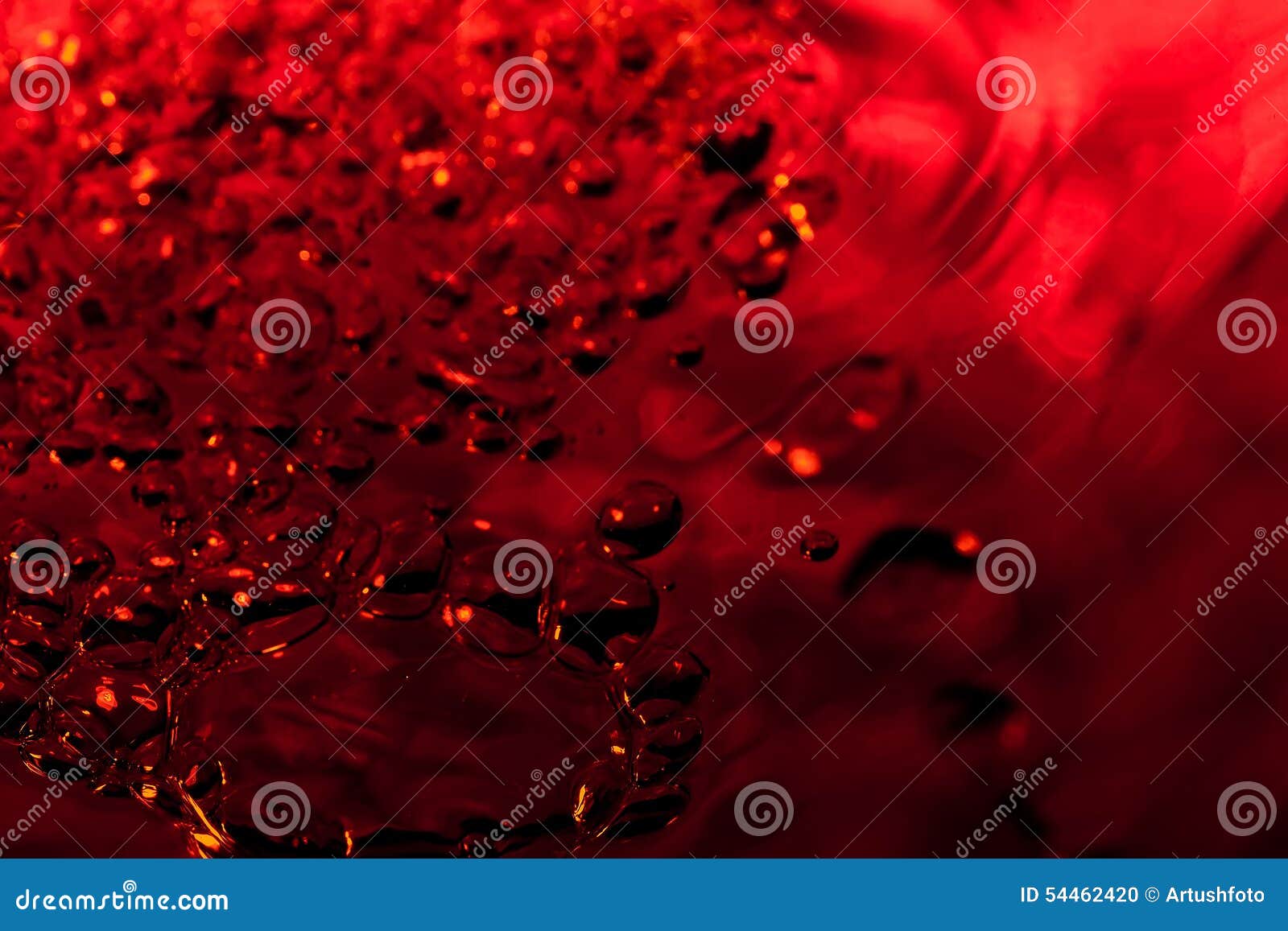 Red Abstract Background with Water Drops Stock Photo - Image of glossy ...