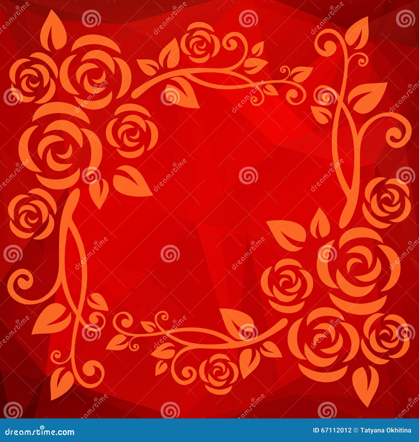 Red abstract border stock vector. Illustration of artistic - 67112012