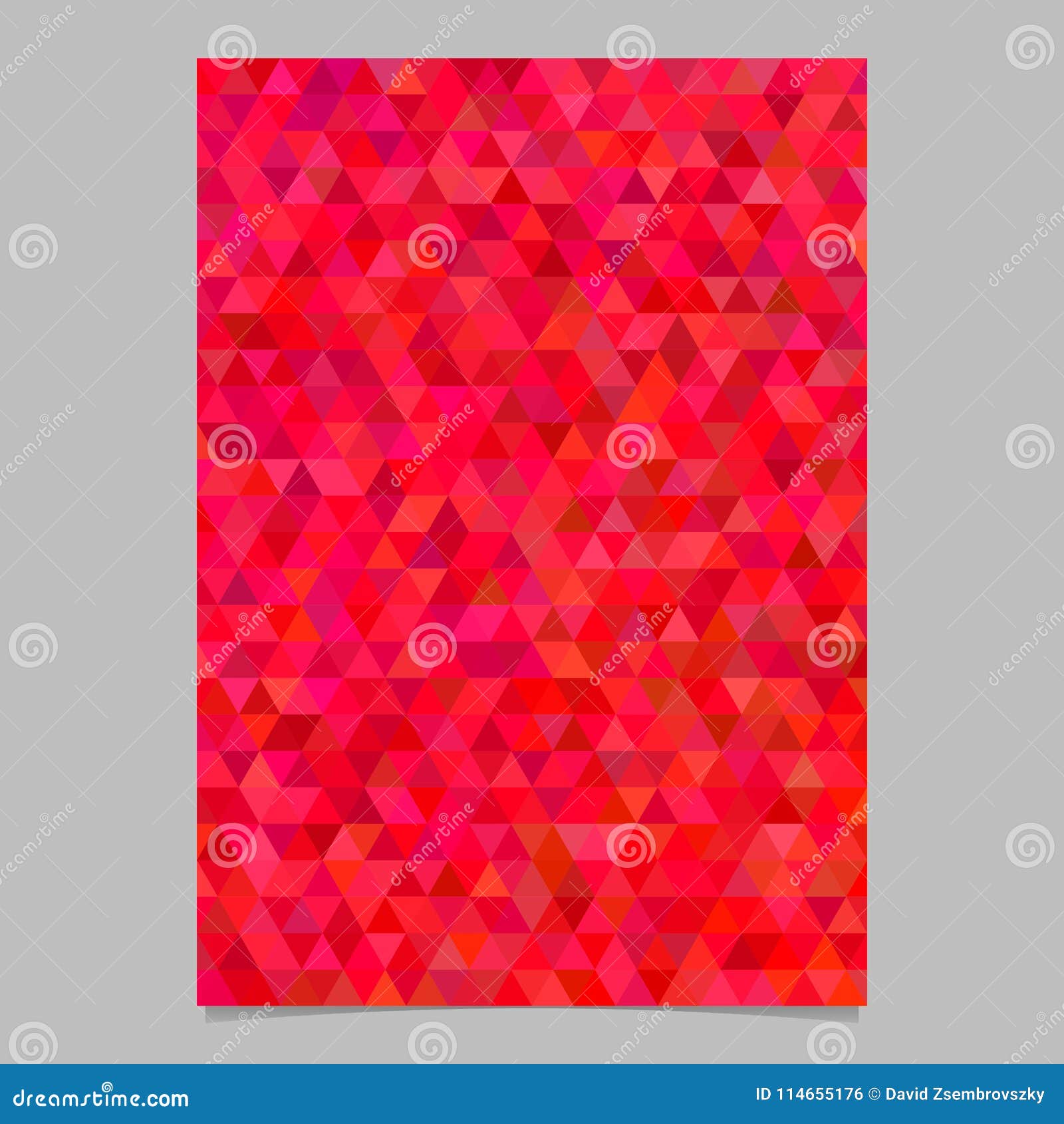 Red Abstract Brochure Background Template Design Stock Vector ...