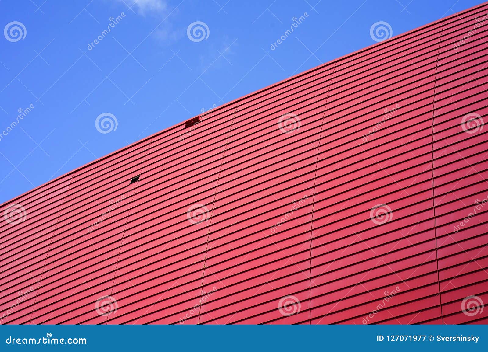 Red Abstract Building Facade Stock Image - Image of center, minimalism ...