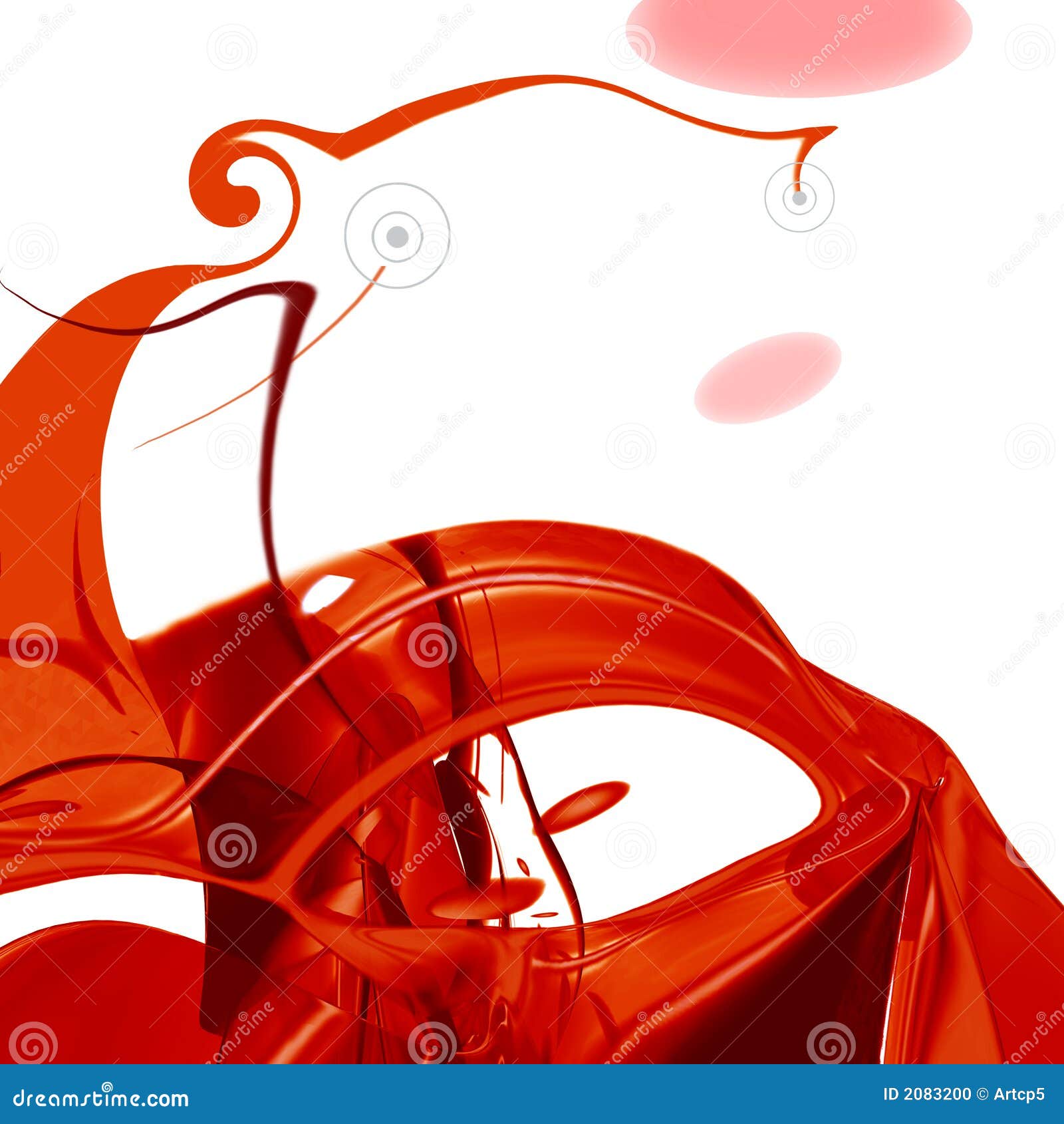 Red abstract composition stock illustration. Illustration of astronomy ...